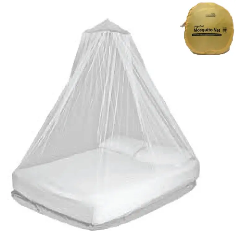 Mosquito Net 550 Hole Permethrin Double White | Loaders